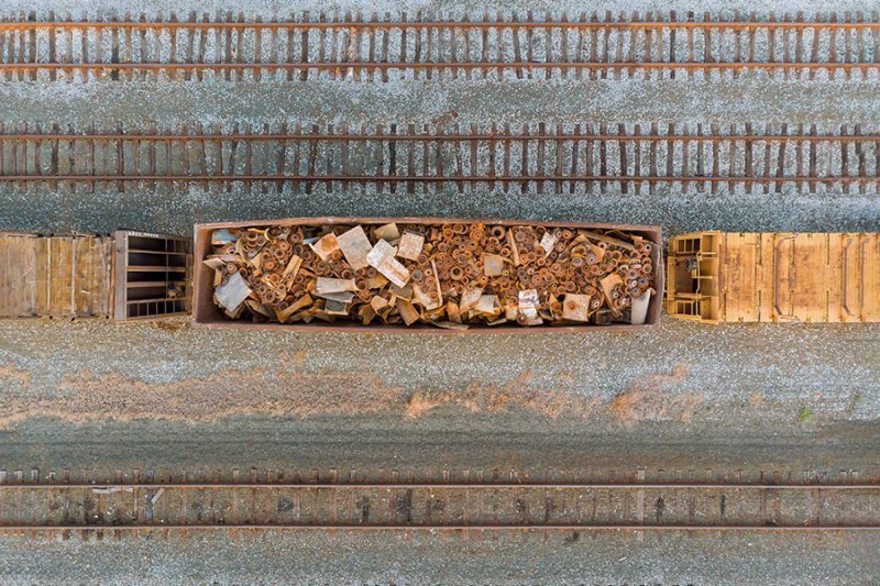 Mobile Railcar Derailment Demolition | Pacific Steel and Recycling